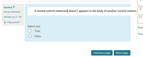 Solved 6 A Nested Control Statement Doesnt Appears In The