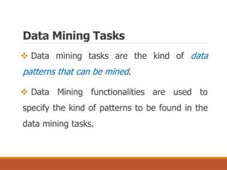 Data Mining Tasks Ppt
