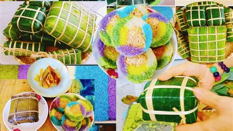 Ẩm Thực Mẹ Làmgói Bánh Tét Bánh Chưng Chay Ngũ Sắc Cho Ngày Tết Thêm