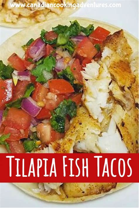 Easy Tilapia Fish Tacos Mexican Food Recipes Tilapia Recipes Fish Tacos Tilapia