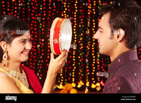 Indian Festival Karva Chauth Stock Photo Alamy