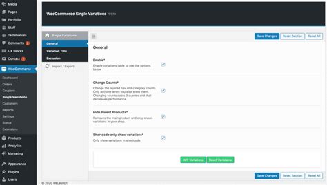 Setup Woocommerce Show Single Variations Welaunch