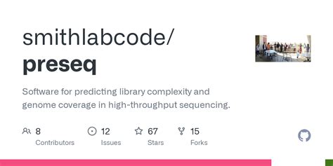 github smithlabcode preseq software for predicting library