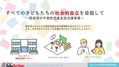すべての子どもたちの社会的自立を目指して〜熊本市の不登校児童生徒支援事業〜 Kumamoto Education Week 20251