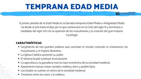 Caracteristicas Edad Media