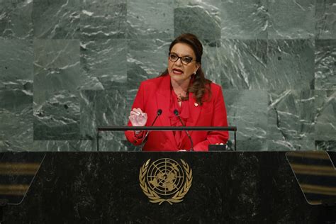 Xiomara Castro En La Onu Hondureños Emigran Por Dictadura Los