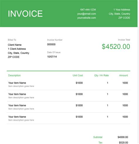 How To Create An Invoice In Excel Template Included