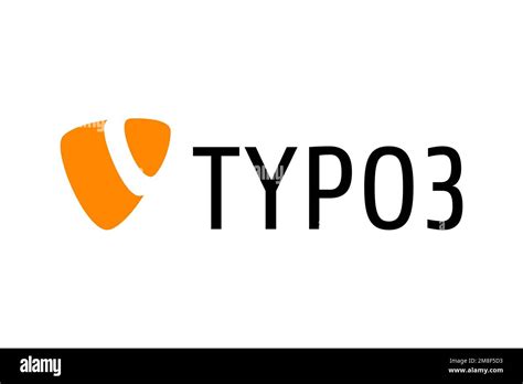 Typo Logo White Background Stock Photo Alamy