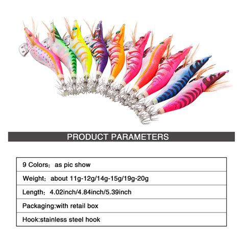 10 30Pcs Saltwater Luminous Squid Jigs Hard Squid Bait Jig Hook 2 5 3 0