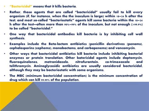 Bacteriostatic And Bactericidal Antibiotics Microbiology Quick Learn Ppt