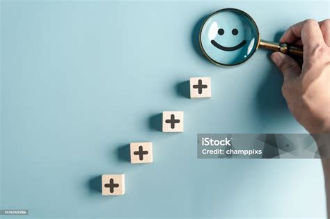 긍정적 인 감정 아이콘 정신 건강 평가 최대 긍정적 인 것을 선택하십시오 생각 부스트 에너지 또는 신선한 웰빙 세계 정신 건강의