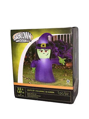 Gemmy Halloween Airblown Attitude Witch 35 Ft Lighted Ebay