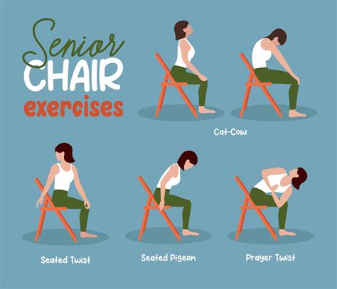 Senior Chair Exercises Printable Charts