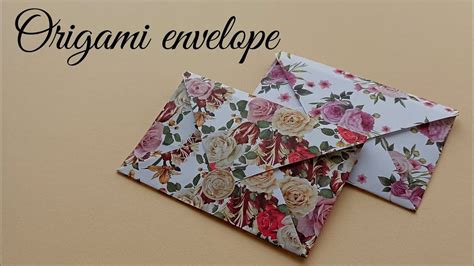 How To Make An Origami Envelope Origami Tutorial Birthday Crafts