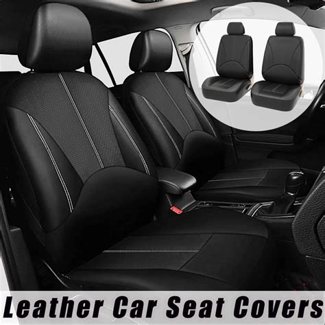 🚗cod🚗245 Pcs Waterproof Universal Car Seat Cover Protector Pu Leather