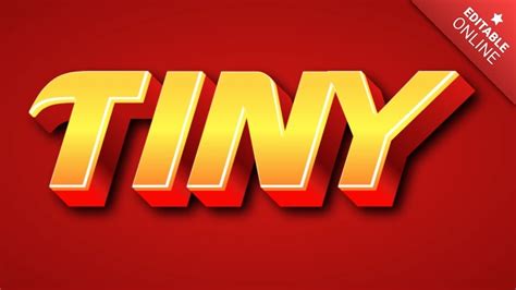 Tiny Bold Promotional Text Effect Generator