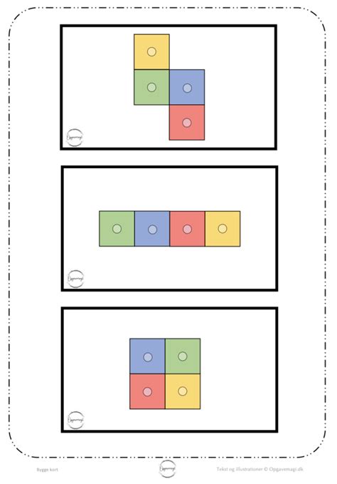 Bygge Kort Store Centicubes Opgavemagi