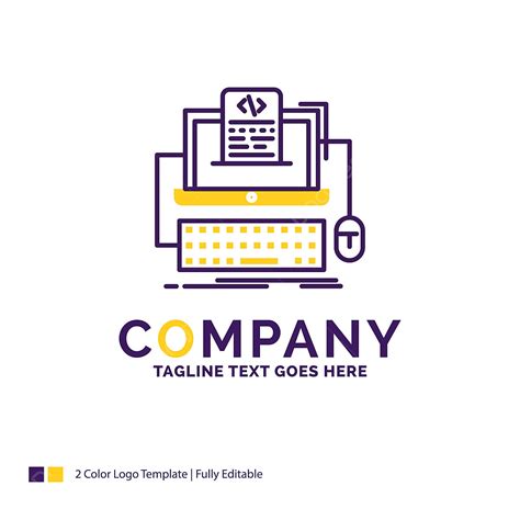 Company Name Logo Design For Code Coding Computer Monoblock Analysis