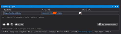 Visual Studio Ip Address Not Getting Updated To Iis Once Connected