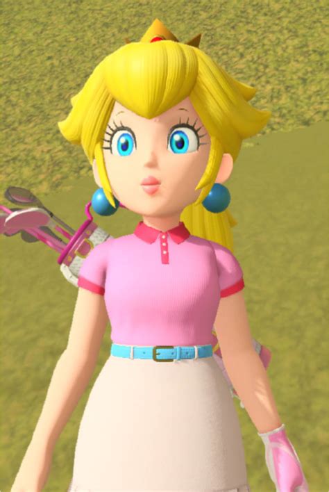 Gorgeous Princess Peach From Mario Golf Super Rush By Maxchernenko On