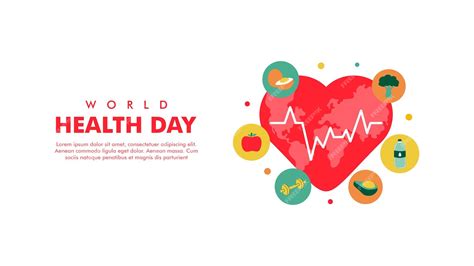 Premium Vector Vector World Health Day Background Template