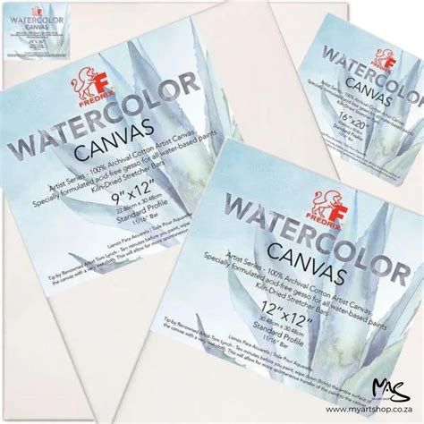 16 X 20 Fredrix Watercolour Canvas My Art Shop