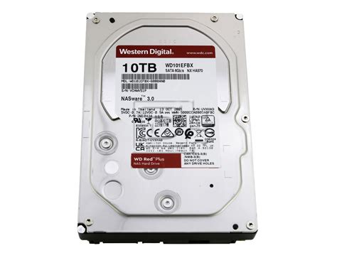 Western Digital Red Plus WD101EFBX 10TB 7200RPM 3.5 LFF NAS SATA drive