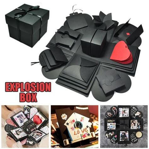 Square Diy Surprise Explosion Photo Box Mystery T Box Kotak