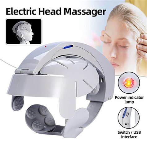 Electric Head Massager Helmet Relax And Revitalize Your Scalp Best Deals