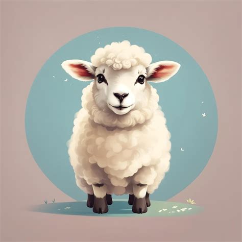 Premium Ai Image Sheep Illustration Ai Generative