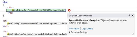 Erreur Nullreferenceexception Lors De L Utilisation De Resources Asp