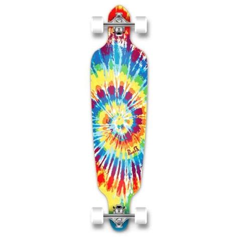 Punked Drop Through Tiedye Original Longboard Complete Drop Through