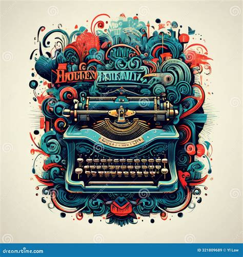 Vintage Typewriter With Blinking Cursor Editorial Stock Image Image