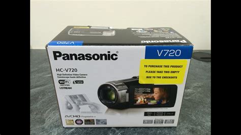 Panasonic HC-V720 - Unboxing & first look - YouTube