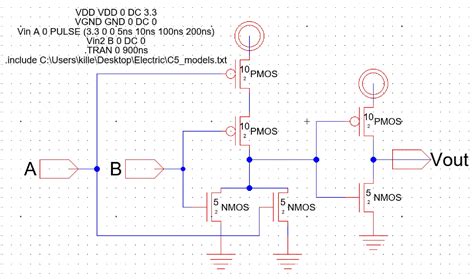 Kevin Chens Cmos 2 Input Or Gate