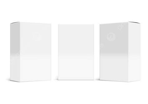 Various Angle 3d Blank Package Box Set Empty Package Gray Vector Empty