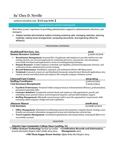Hr Assitant Resume Pdf