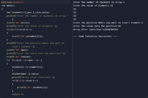 Insertion Elements In Array Programming Concepts Cs101 Studocu