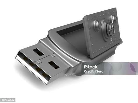 Usb 플래시 드라이브를 흰색 배경 격리됨에 3d 영상 Usb 포트에 대한 스톡 벡터 아트 및 기타 이미지 Usb 포트 0