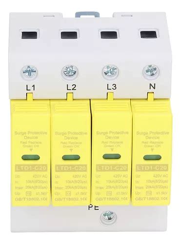 Dispositivo De Protección Contra Sobretensiones 420v Ac 4p Meses Sin