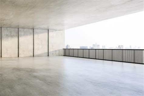 Premium Photo Spacious Sunlit Empty Area With Blank Floor For Car