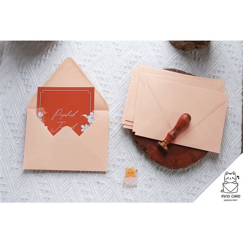 ซองการ์ดแต่งงาน ซองงานแต่ง สีโอรส พาสเทล Shopee Thailand