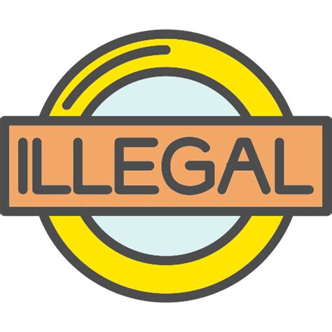 Illegal Generic Outline Color Icon