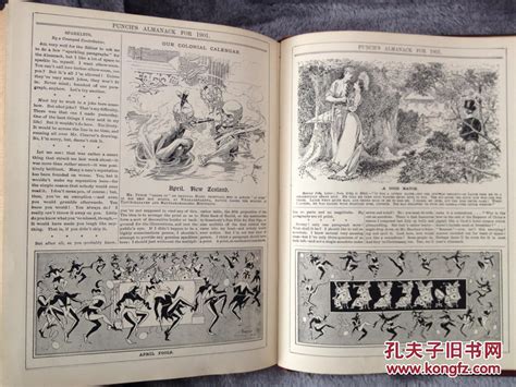 图1901年 超大折叠图 罕见带年鉴版 英国漫画期刊笨拙 Punch 有当时清朝相关的内容主要是八国联军下半年合订本 拍品信息