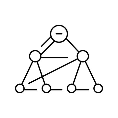 breadth first search bfs line icon illustration 52843775 vector art at