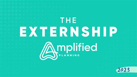 The Externship 2023 Amplified Planning