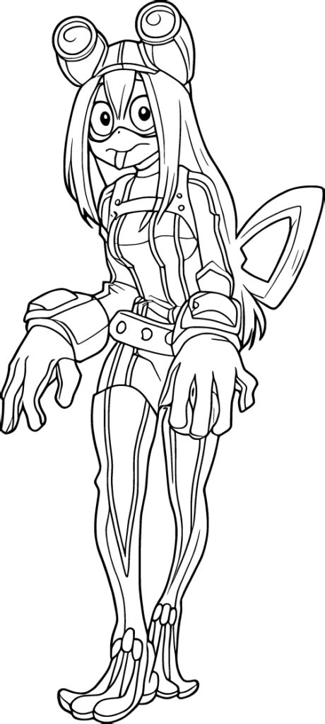 Mha Tsuyu Asui Coloring Pages 100 Free Printable And Fun