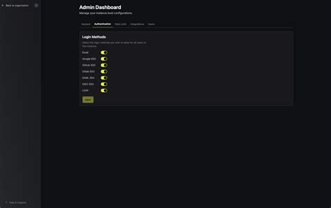 Server Admin Console Infisical