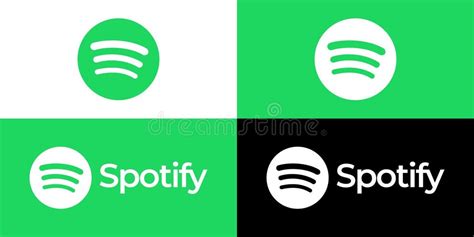 Spotify Logo Icon Vector Streaming Music App Sign Symbol Editorial Photo Illustration Of Sign