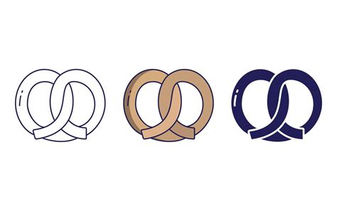 Pretzel Vector Icon 21481142 Vector Art At Vecteezy